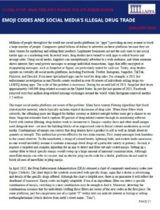 Emoji Codes and Social Media's Illegal Drug Trade | LAPPA